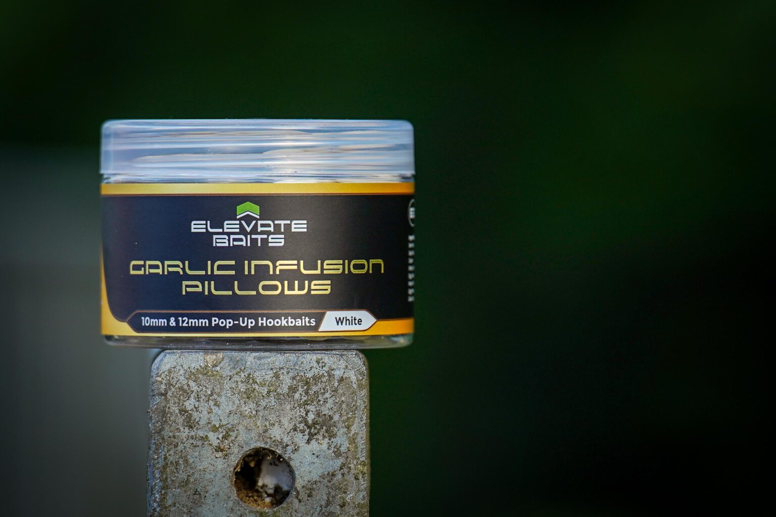 Garlic Infusion 10mm & 12mm Pop Up Pillows – White – Elevate Baits