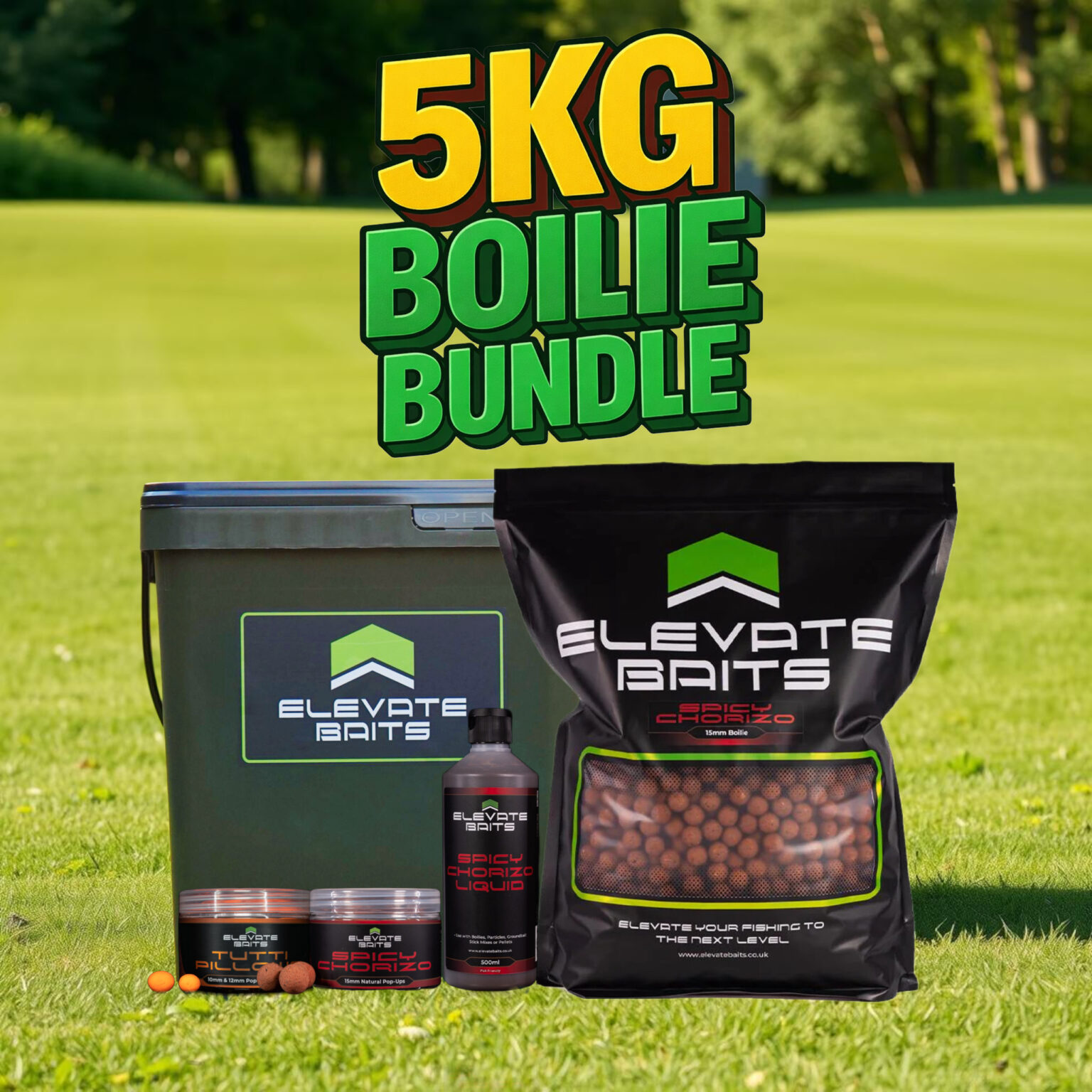 5KG Spicy Chorizo Boilie Bundle Deal – Elevate Baits